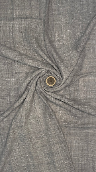 Eri Silk - 132 cm (W) X 12 mtr (L) - Handspun, Machine Made - Light Gr ...